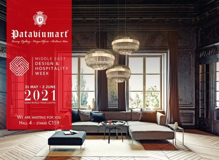 Pataviumart luxury lighting protagonist at the Index Dubai 2021 fair.