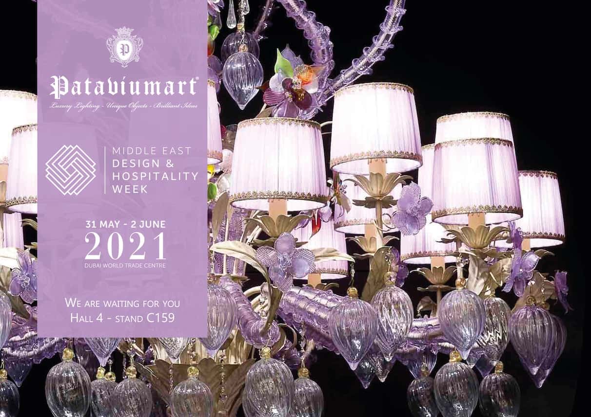 Pataviumart luxury lighting protagonist at the Index Dubai 2021 fair.